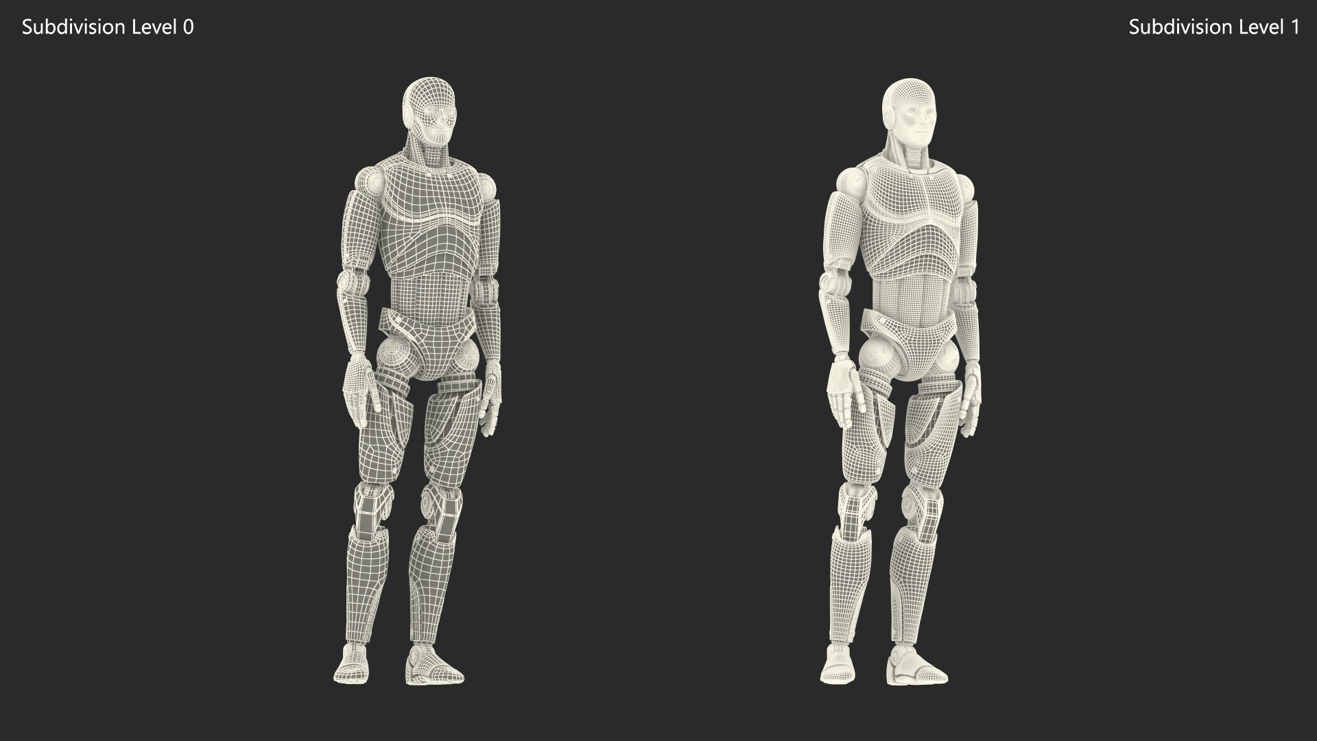 3D model Sci Fi Humanoid Male Robot Standing Pose - TurboSquid 2099504