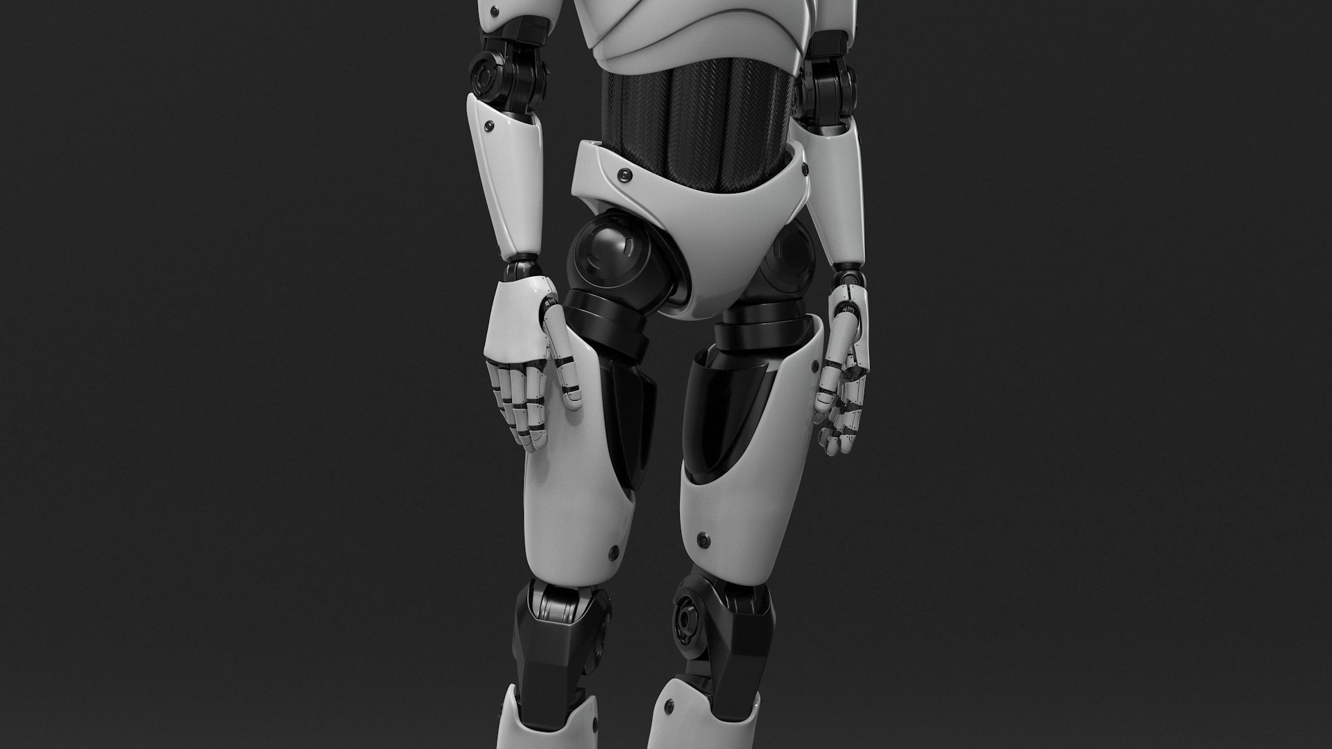 3D model Sci Fi Humanoid Male Robot Standing Pose - TurboSquid 2099504