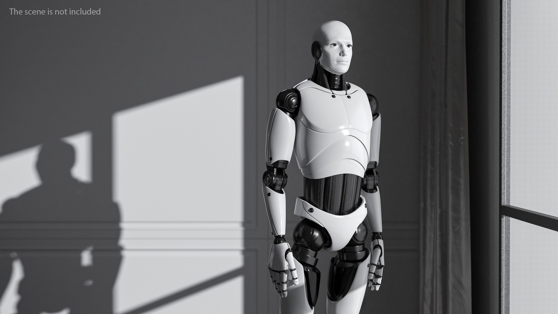 3D model Sci Fi Humanoid Male Robot Standing Pose - TurboSquid 2099504