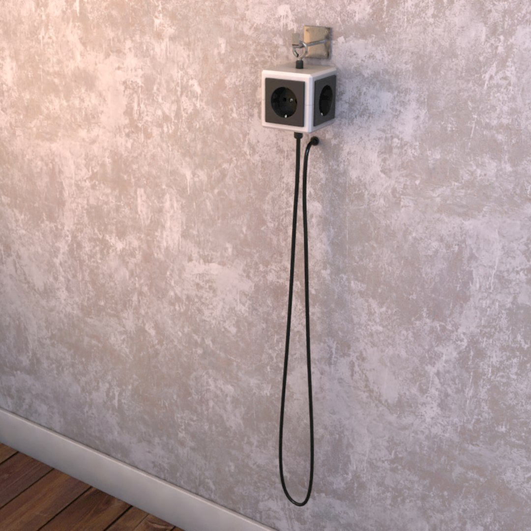 Power Socket Cube 3D Model - TurboSquid 1728582