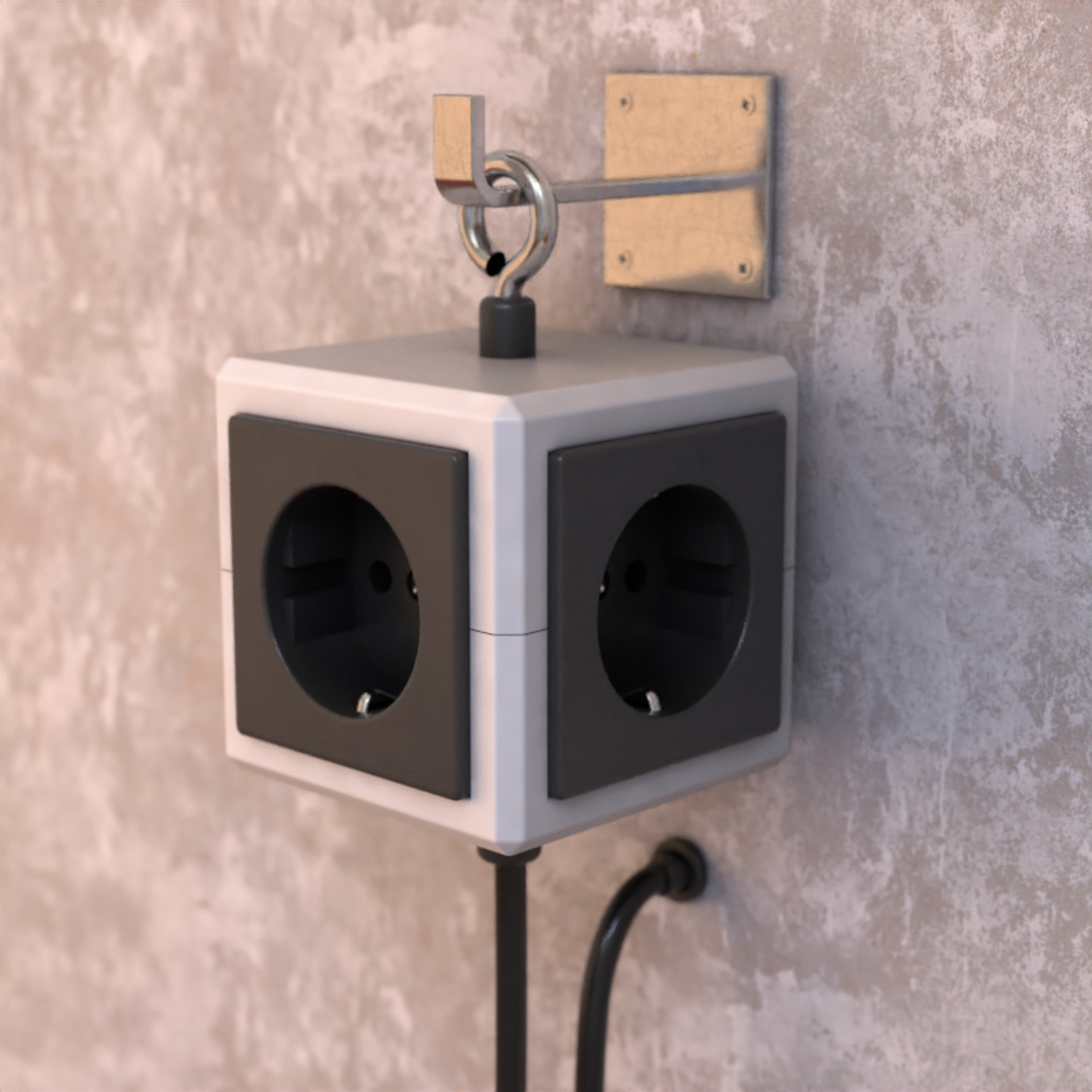 Power Socket Cube 3D model - TurboSquid 1728582