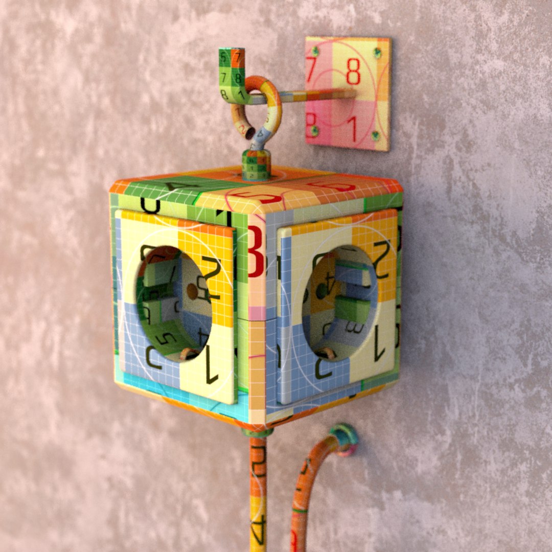 Power Socket Cube 3D Model - TurboSquid 1728582