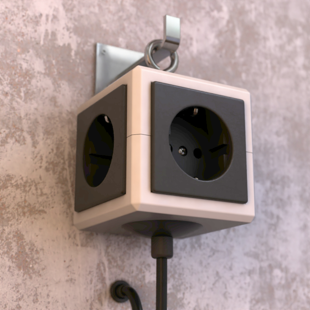 Power Socket Cube 3D model - TurboSquid 1728582