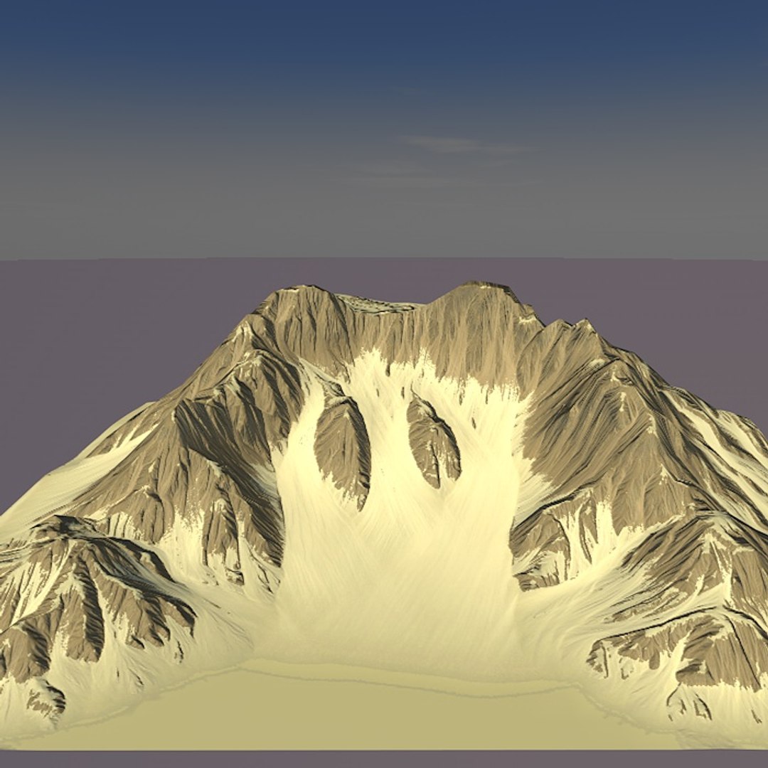 3d Model Mountain Games Terrain