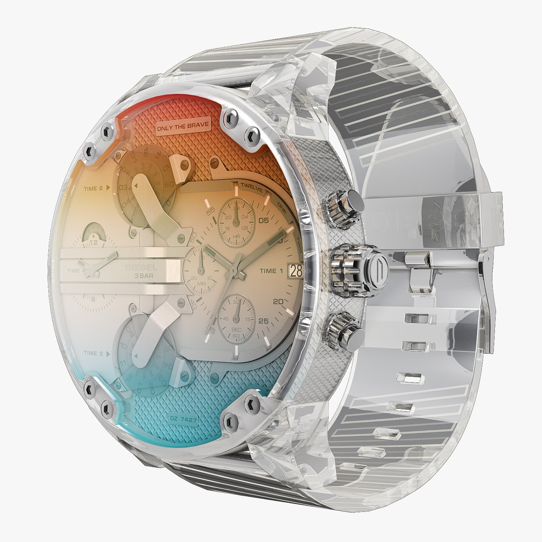 Realistic Wrist Watch Diesel 3D Model - TurboSquid 1456940