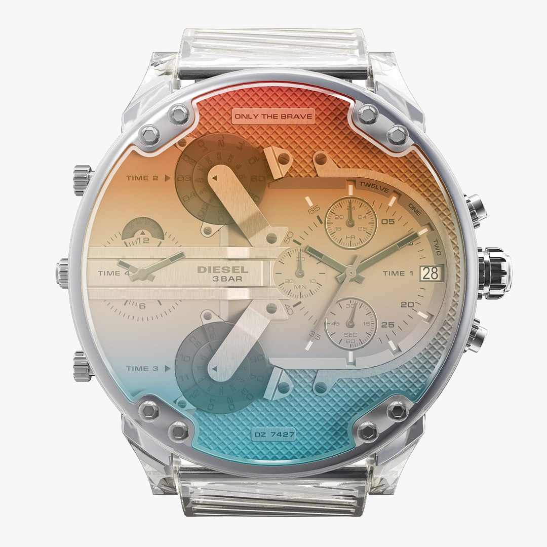 Realistic wrist watch diesel 3D model - TurboSquid 1456940