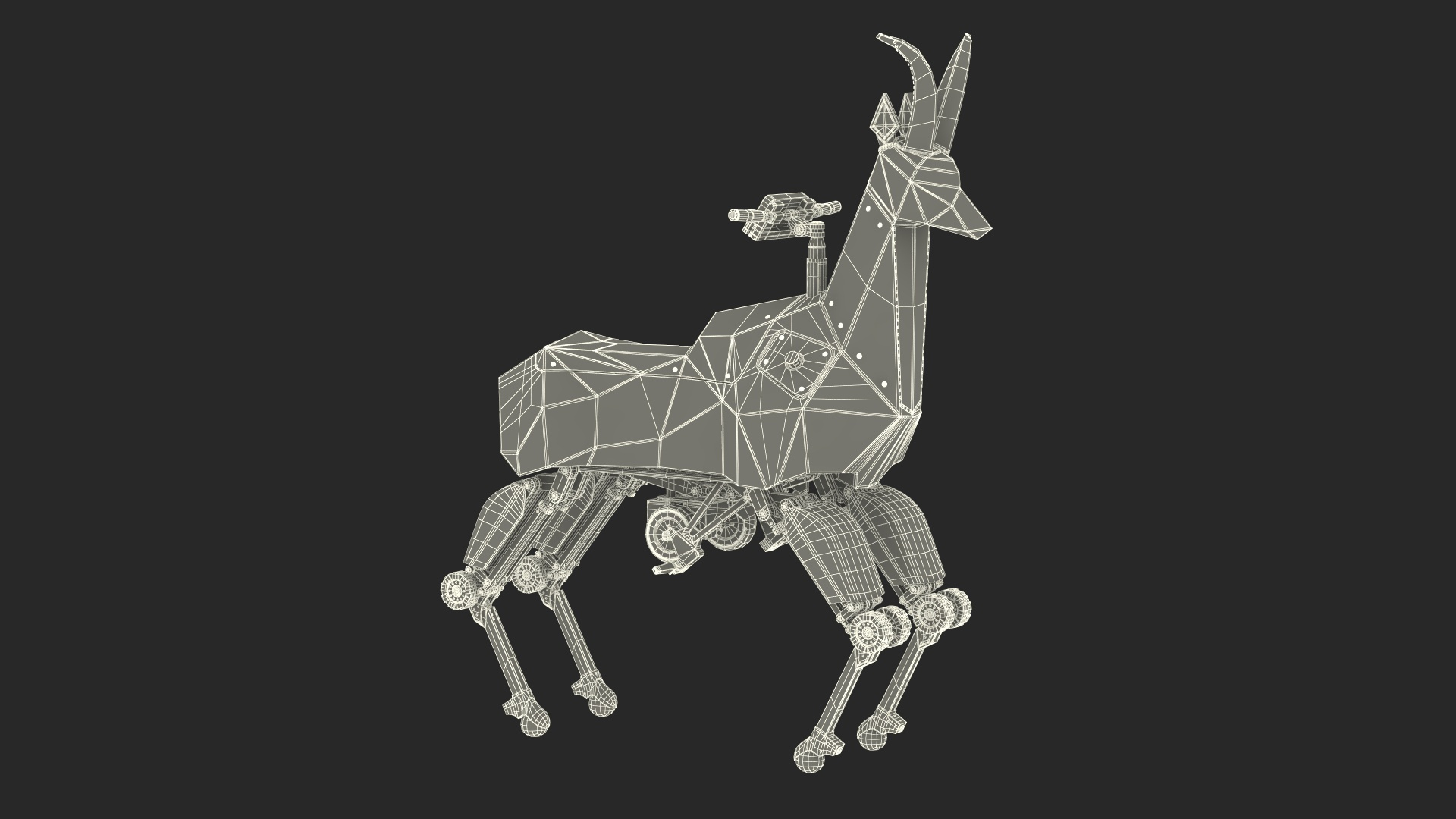 3D Black Ridable Goat Robot Rigged - TurboSquid 2119196