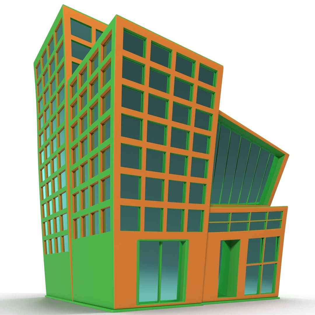 Cartoon Building 3d Max