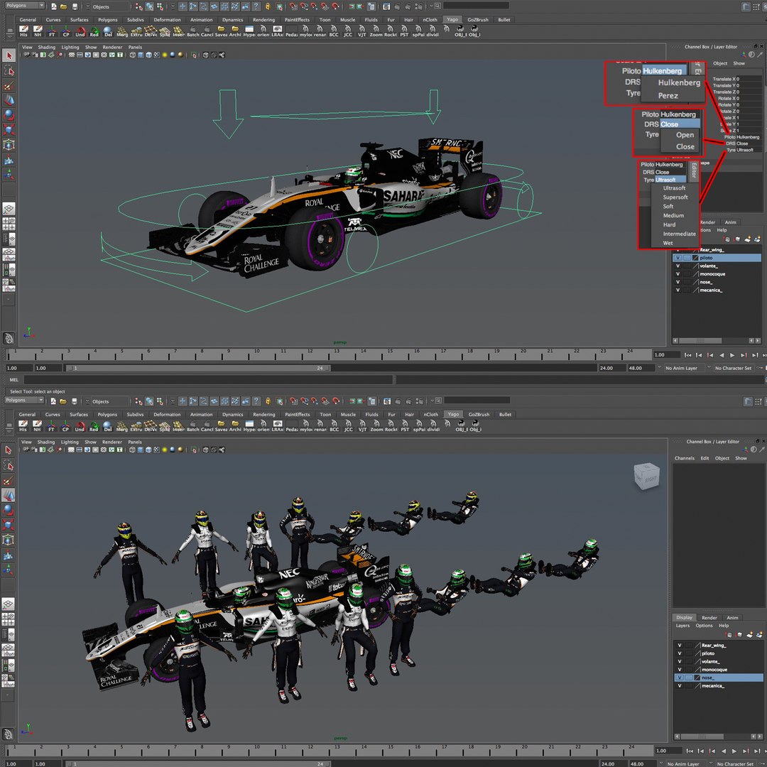 3d Model Force India Vjm09