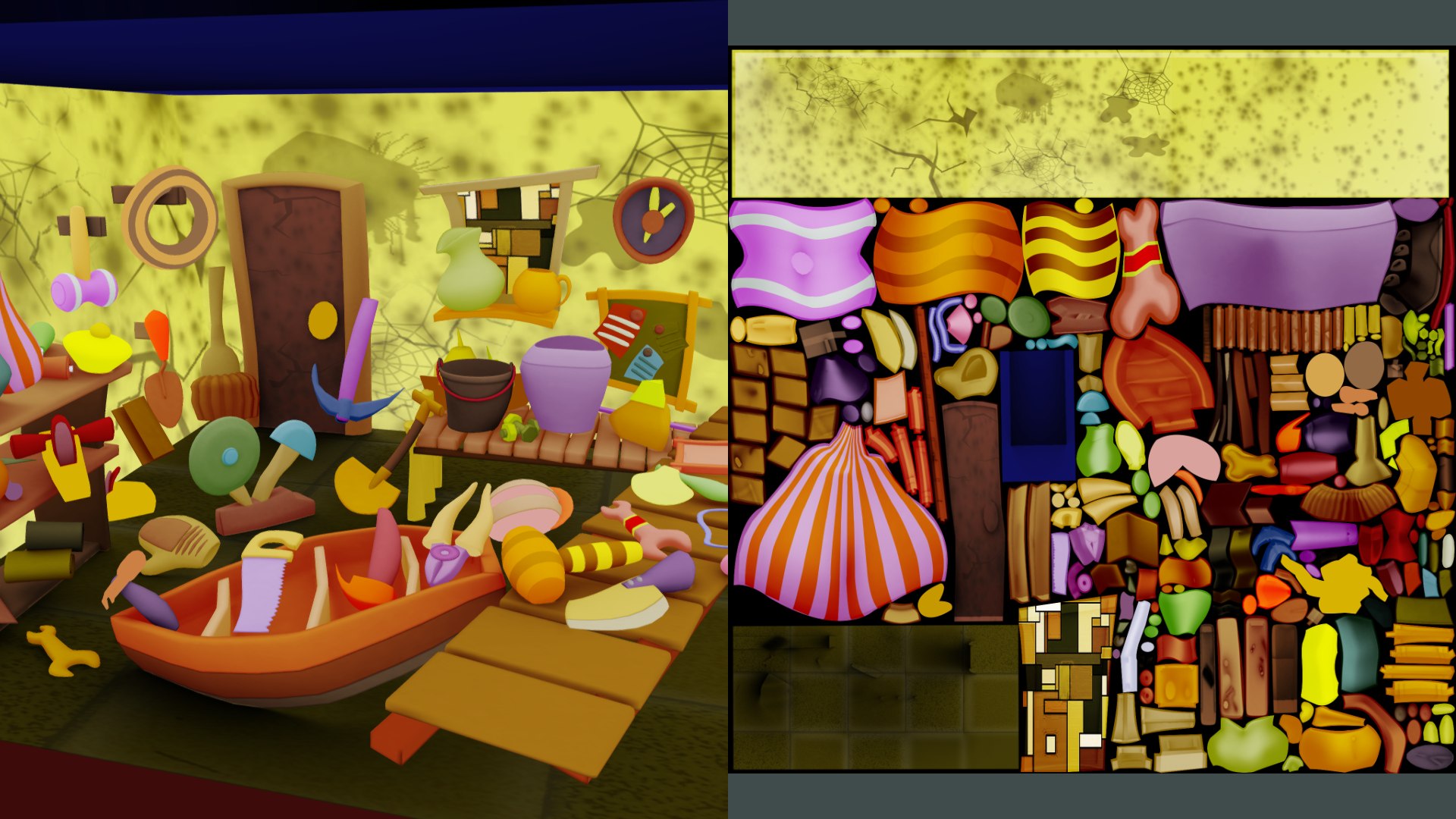 Cartoon Room Storehouse 3D Model - TurboSquid 2136605