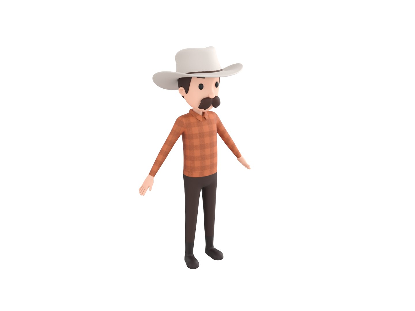 3D Character176 Rigged Cowboy - TurboSquid 1881605
