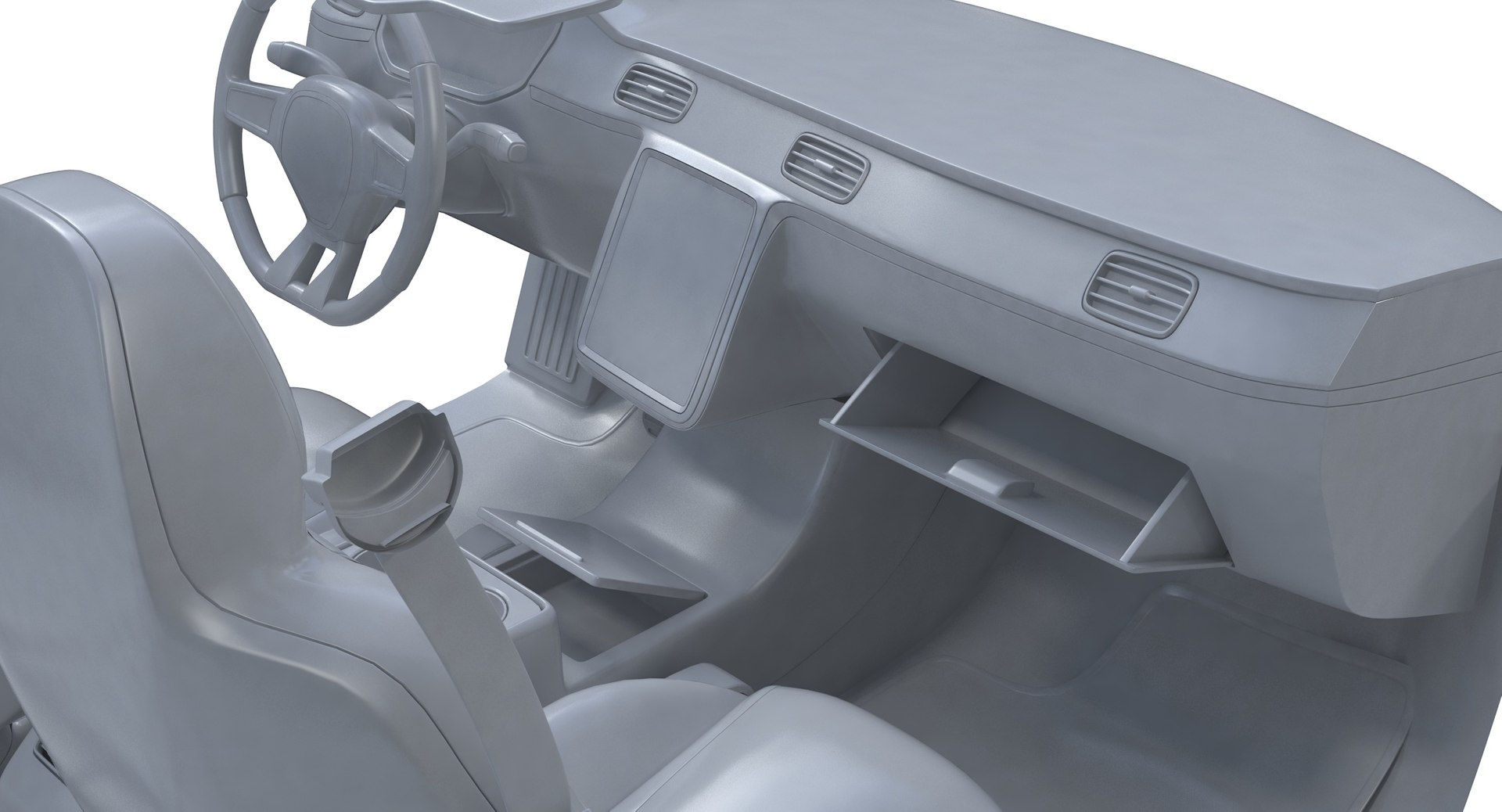 3D Generic Car Interior - TurboSquid 1286205