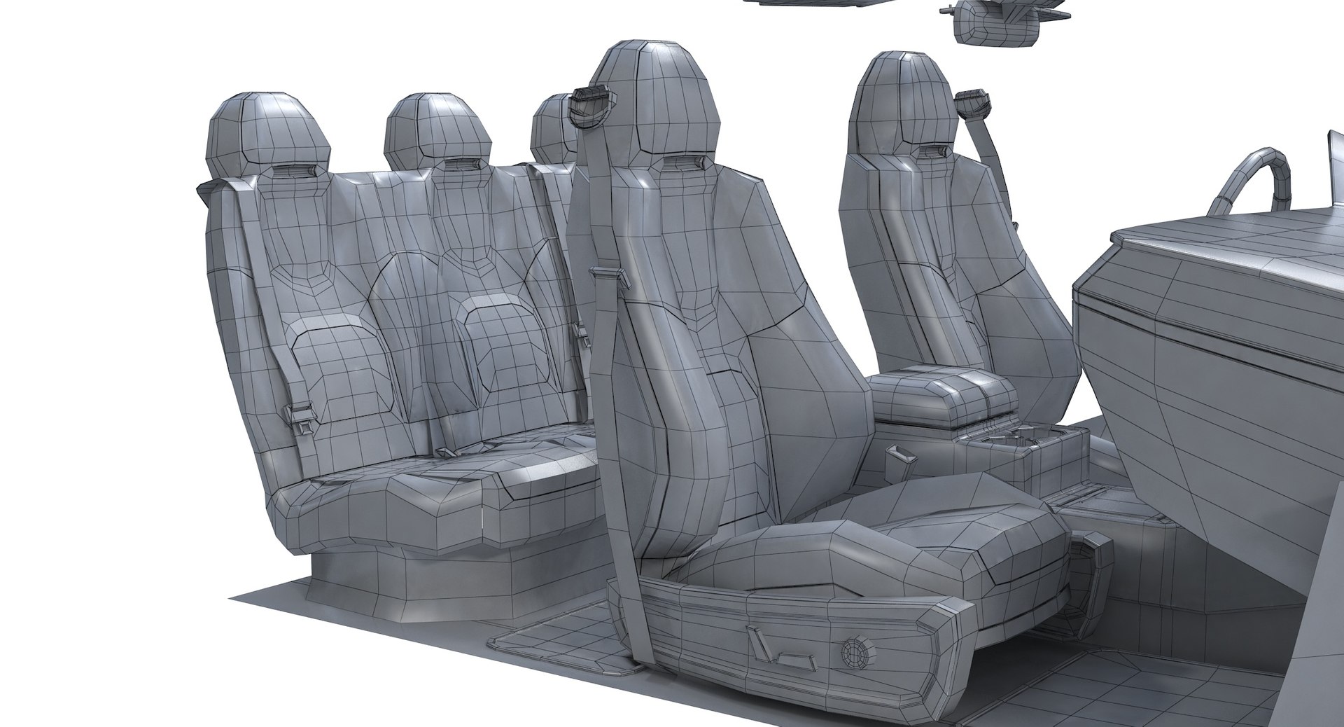 3D Generic Car Interior - TurboSquid 1286205