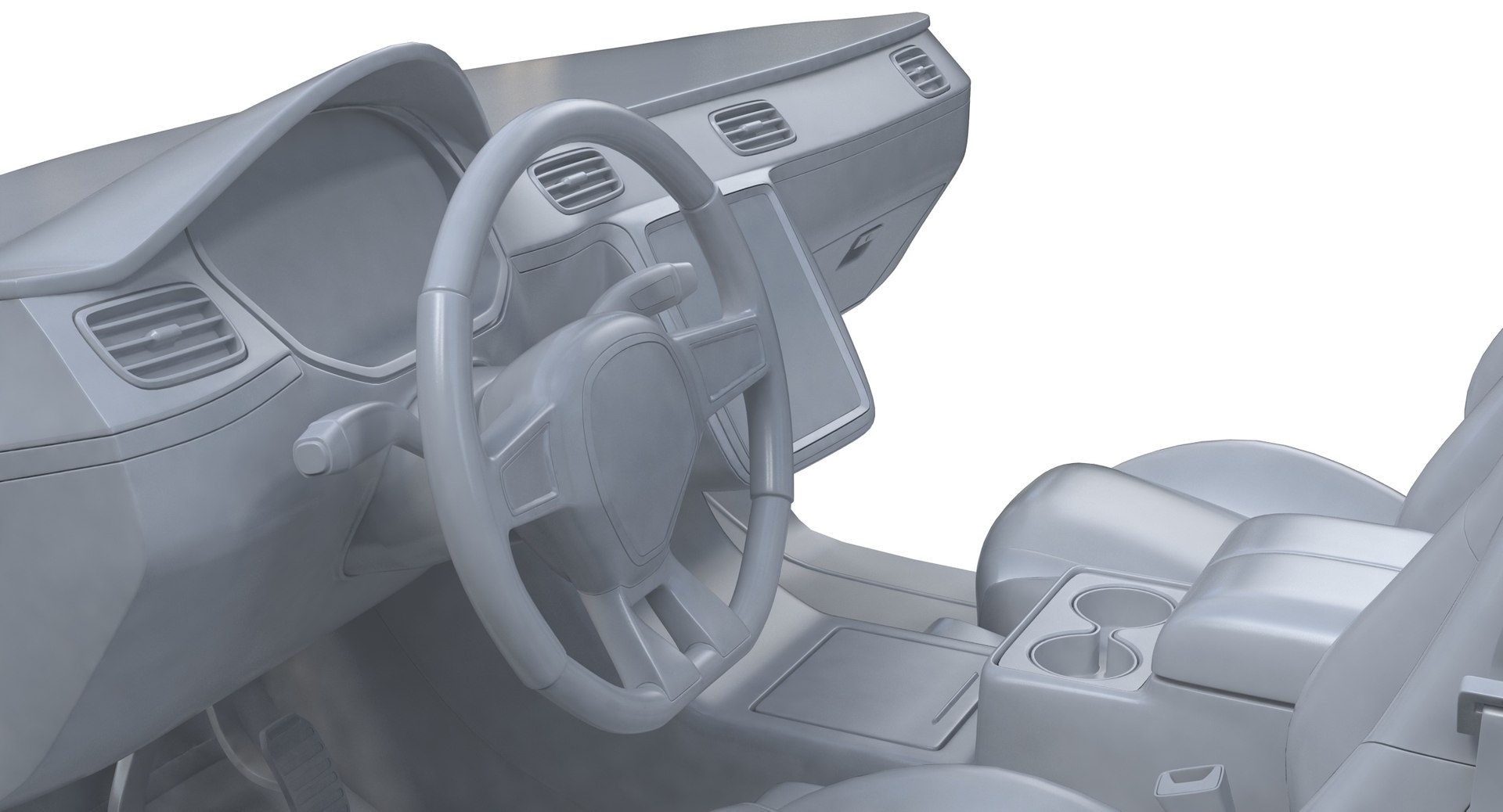 3D Generic Car Interior - TurboSquid 1286205