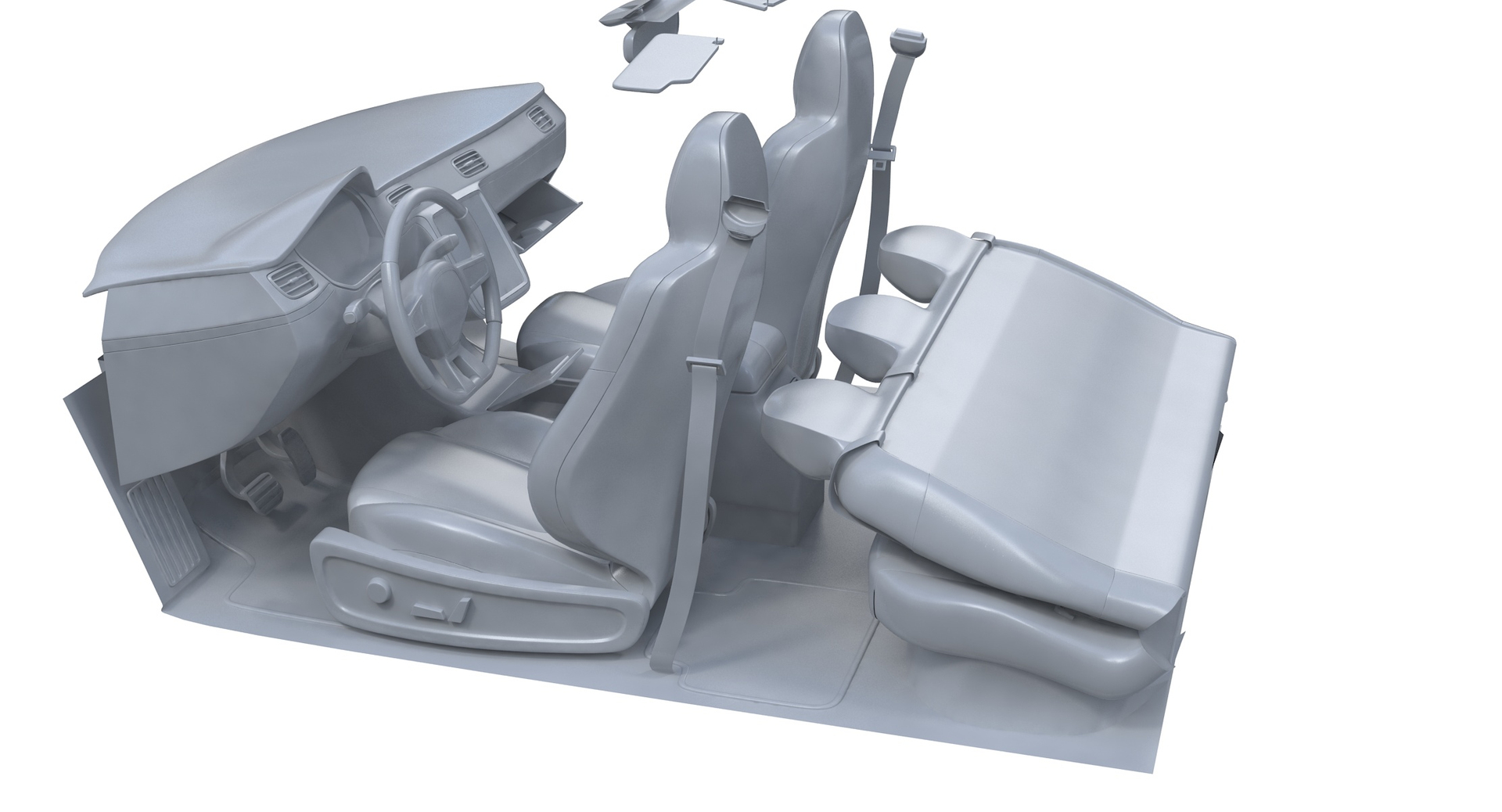 3D generic car interior - TurboSquid 1286205