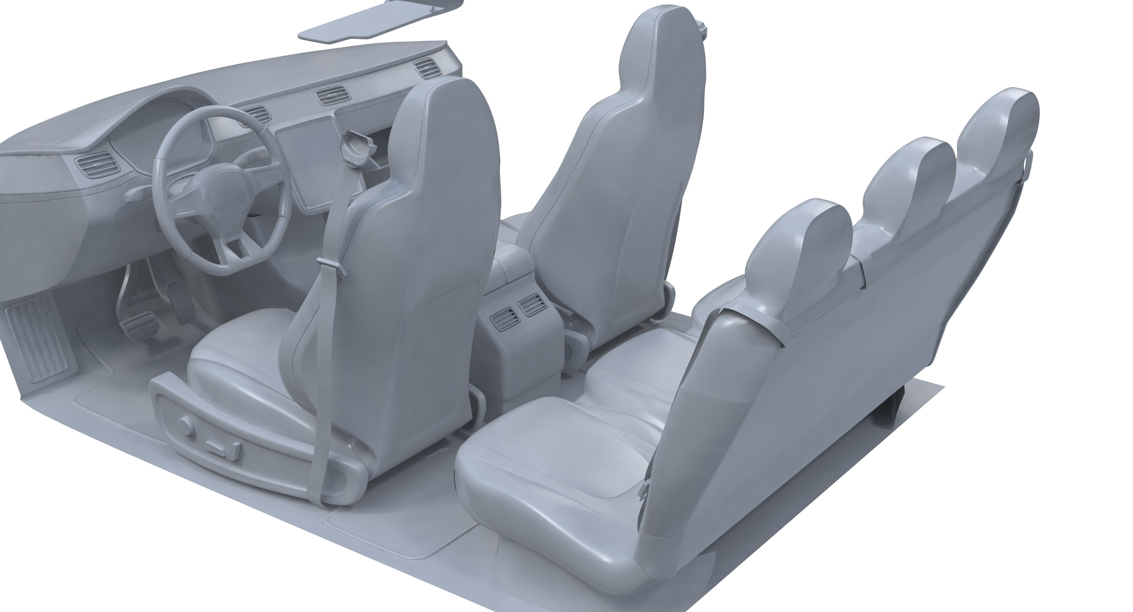 3D generic car interior - TurboSquid 1286205