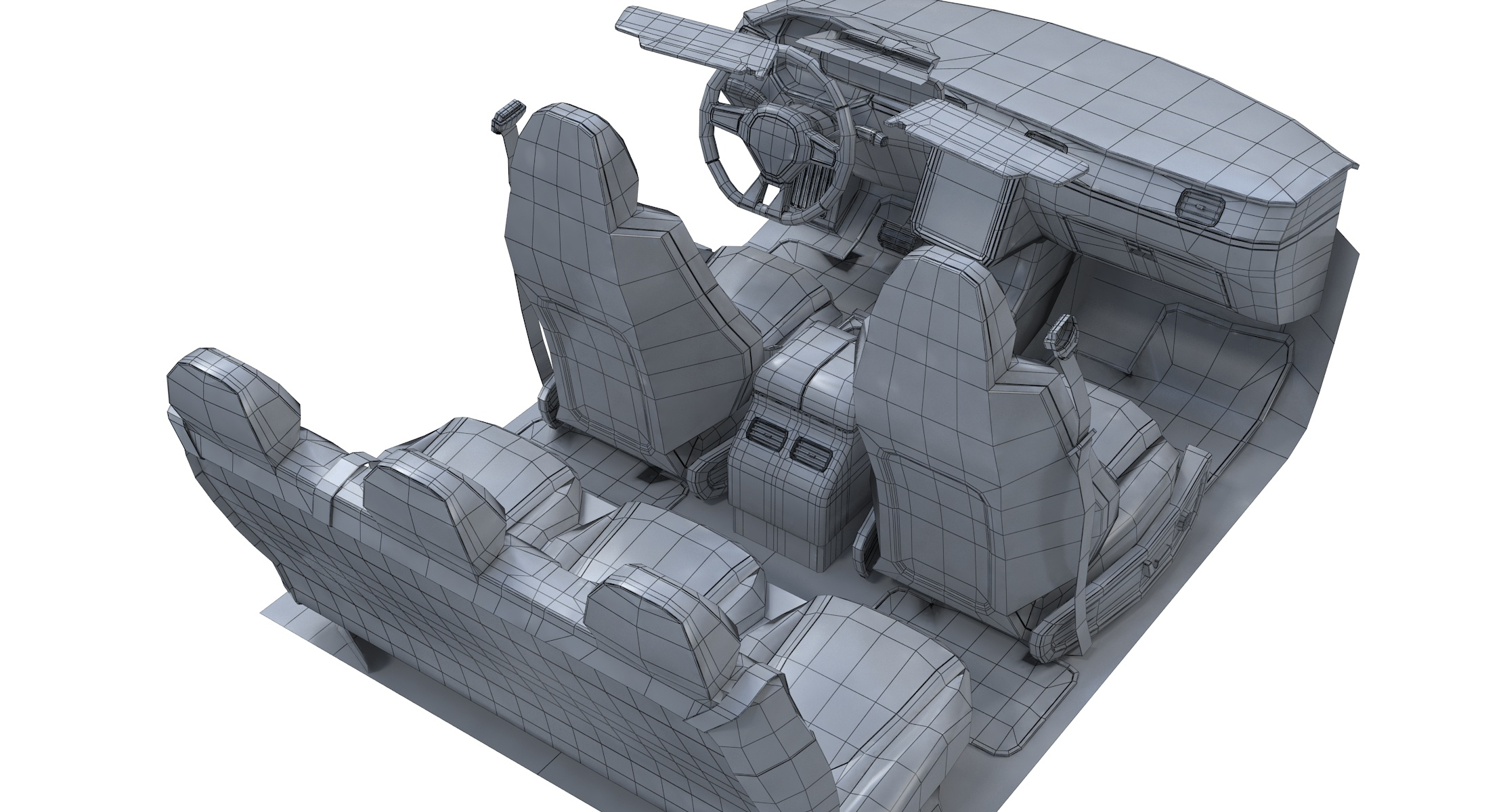 3D generic car interior - TurboSquid 1286205