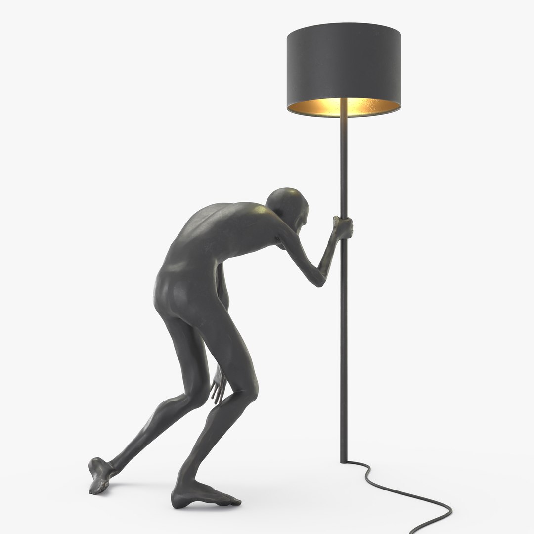3D Old Men Lamp - TurboSquid 1791482