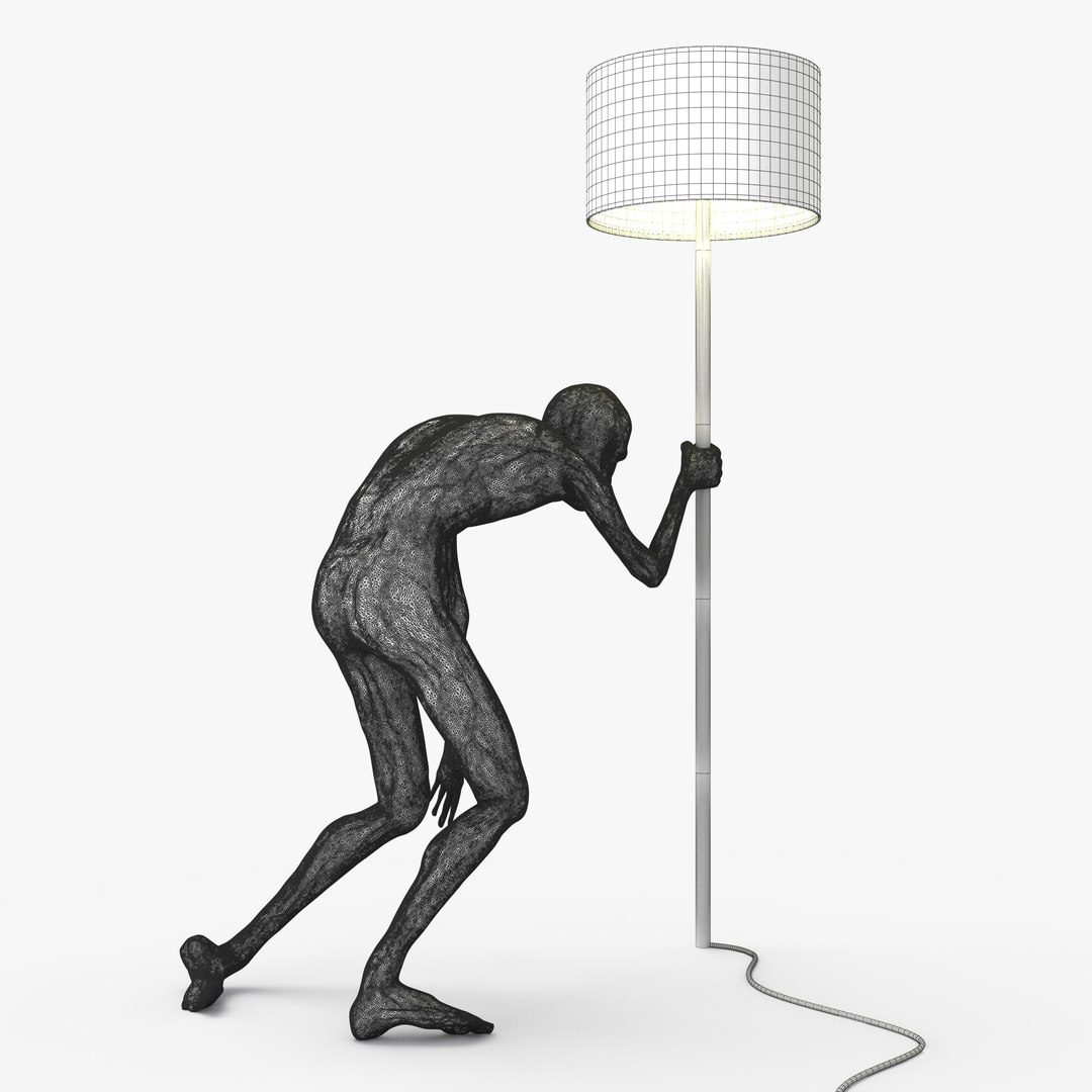 3D Old Men Lamp - TurboSquid 1791482