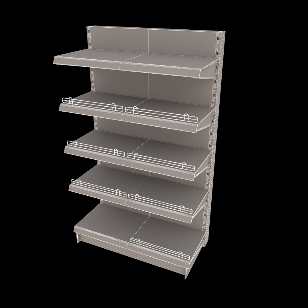 3d Model Shelf Supermarket