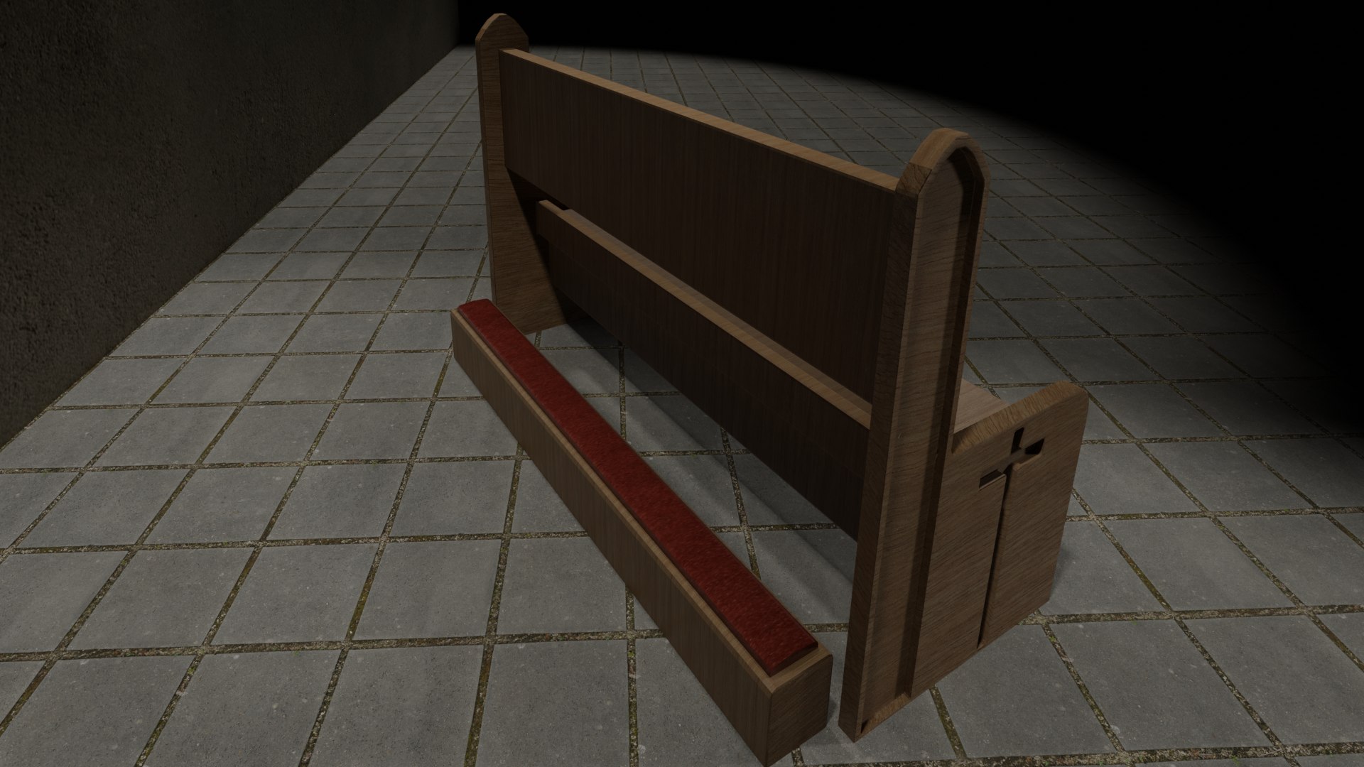 Church Bench 3D model - TurboSquid 1716602