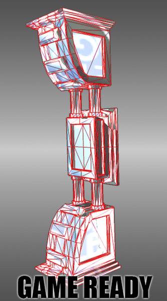 3d model sci fi pillar