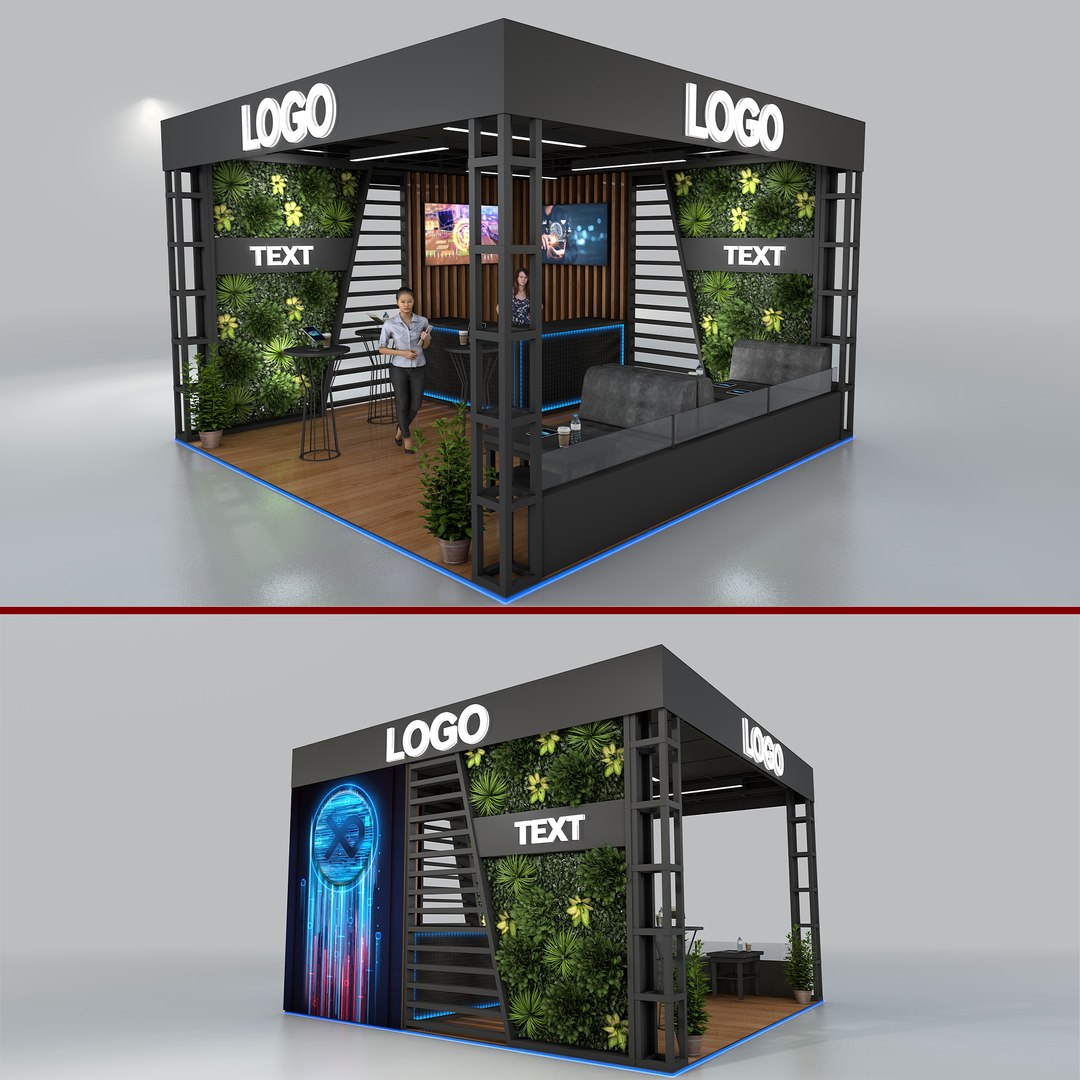 Exhibition Stand 40 3D Model - TurboSquid 2054950