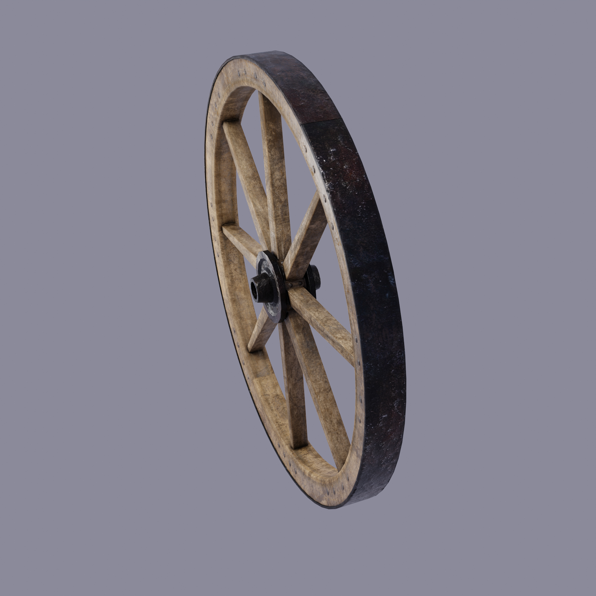 Low-poly medieval wheel modelled 3D model - TurboSquid 1693260