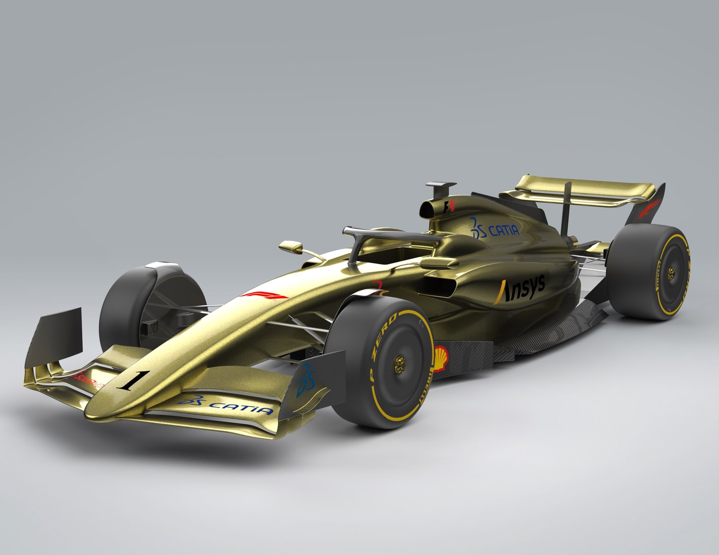 Formula 1 2022 2023 Concept Design Model - TurboSquid 2332579