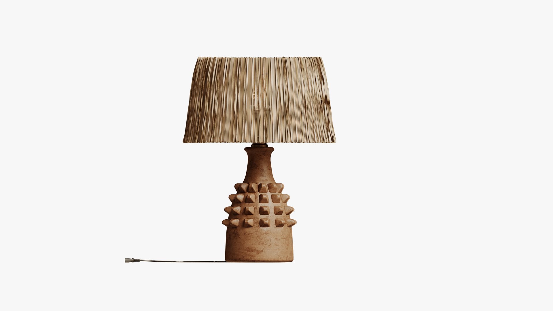 3D Raffia Table Lamps Collection - TurboSquid 1945575
