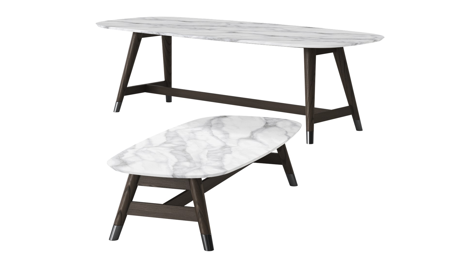 Desco By Flexform Antonio Citterio Table Model - TurboSquid 2105750