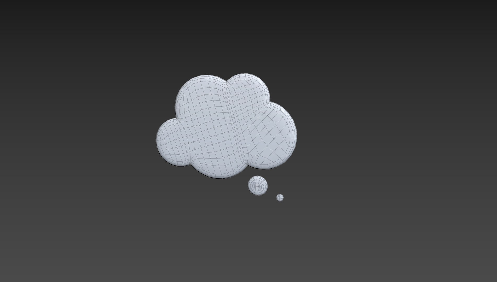 3D Symbol012 Think Bubble Model - TurboSquid 1996092