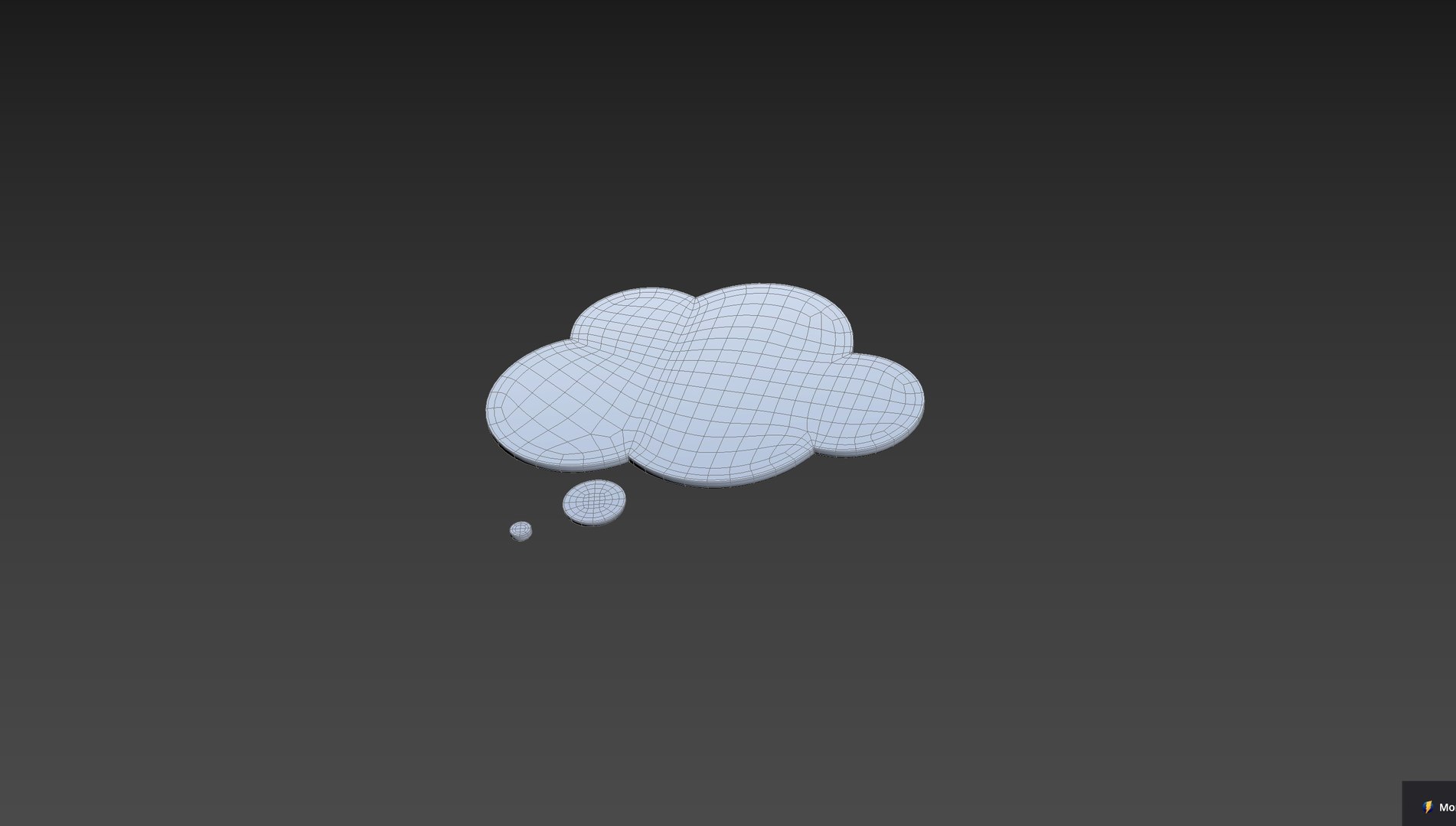 3D Symbol012 Think Bubble Model - TurboSquid 1996092