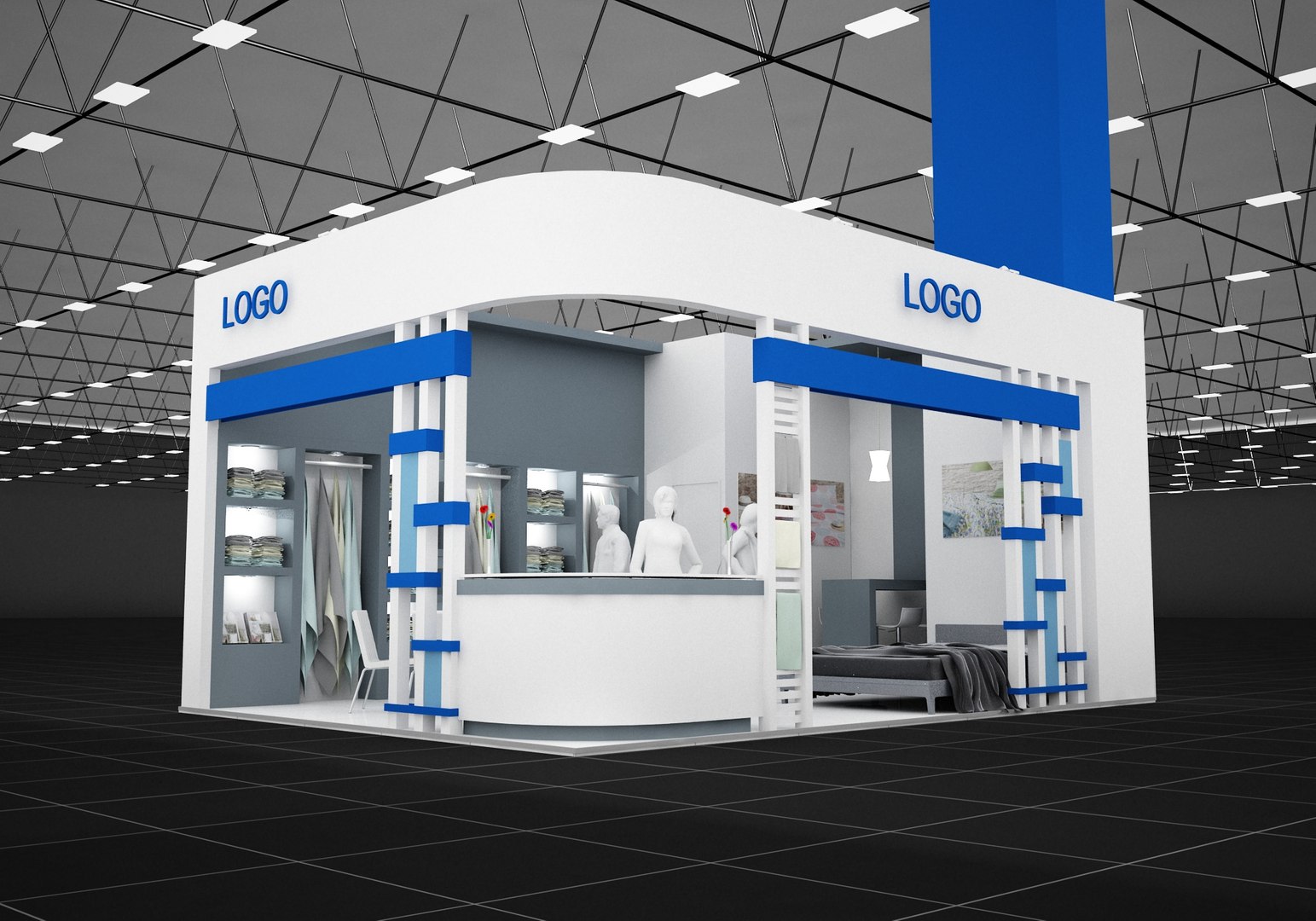 Exhibition Stand 3D Model - TurboSquid 2020333