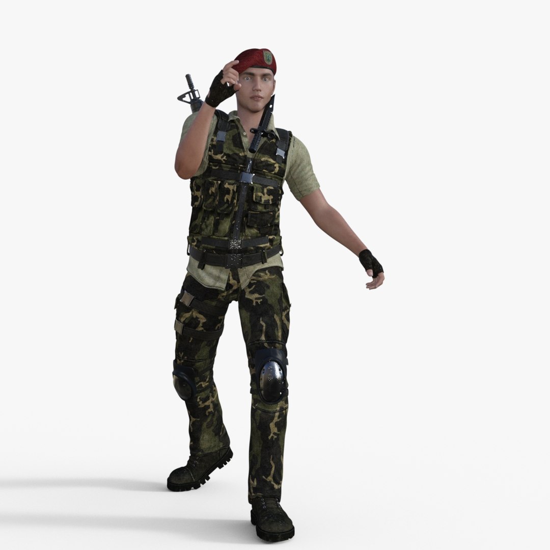 3D Realistic Soldier - TurboSquid 2146066