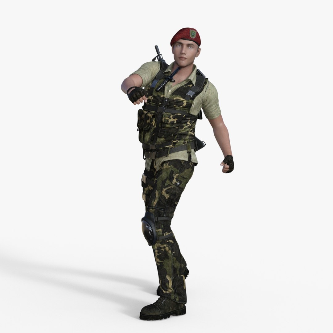 3D Realistic Soldier - TurboSquid 2146066