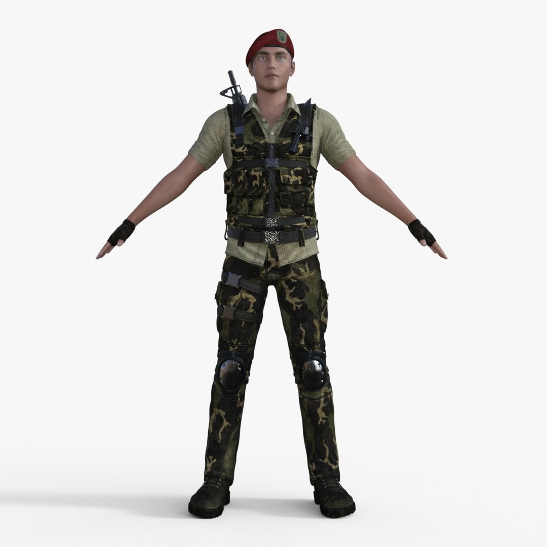 3D Realistic Soldier - TurboSquid 2146066