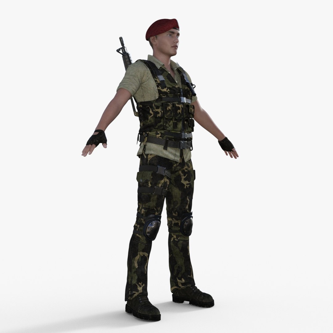 3D Realistic Soldier - TurboSquid 2146066