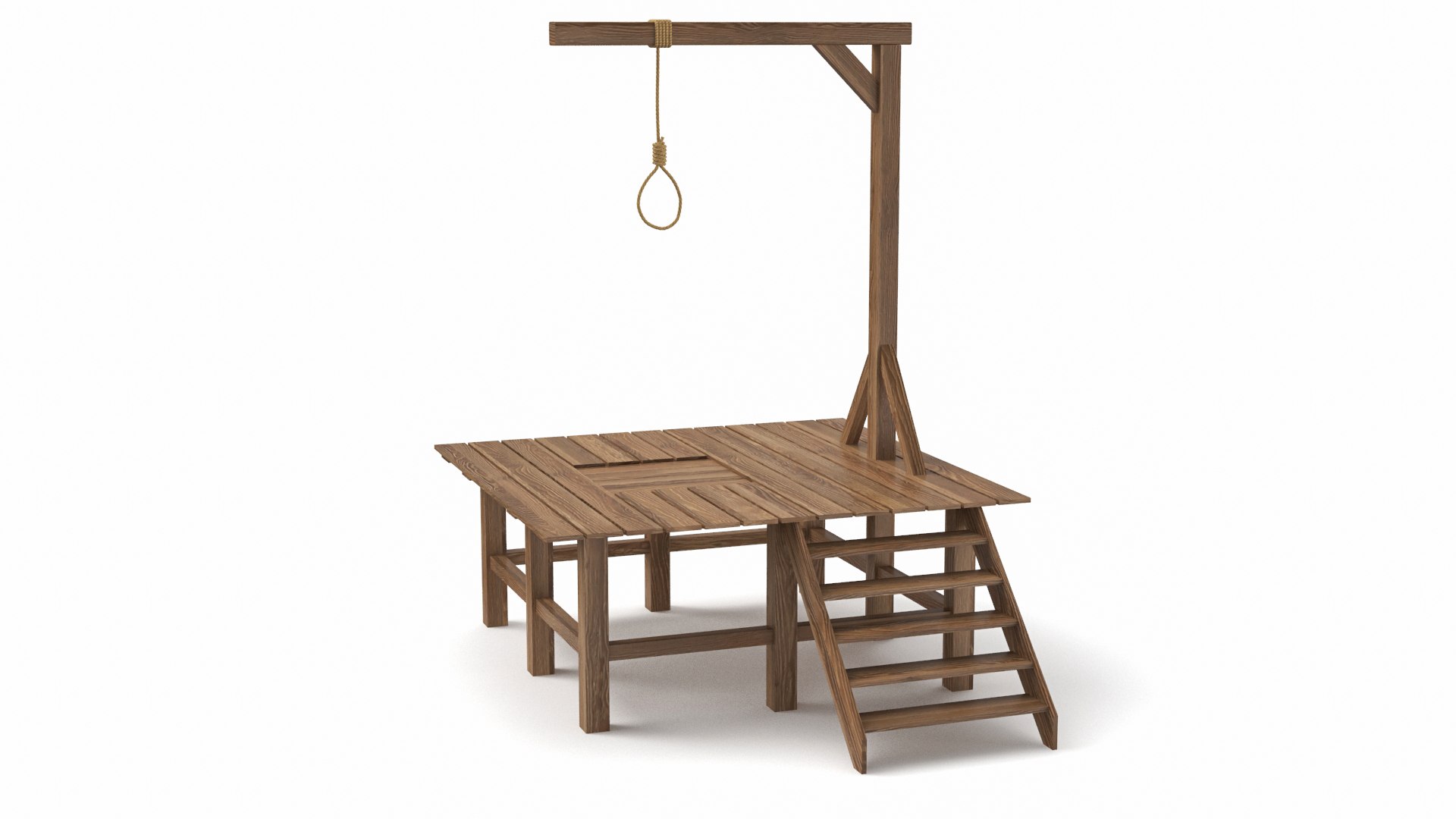 3D Gallows 02 - TurboSquid 2148934