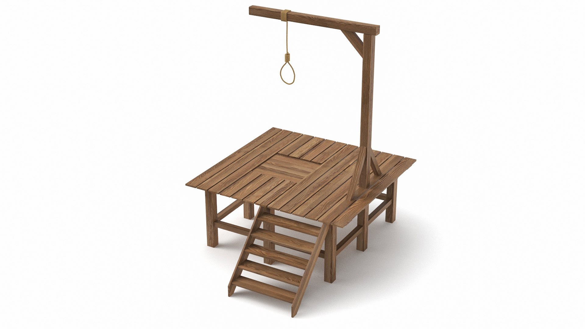 3D Gallows 02 - TurboSquid 2148934