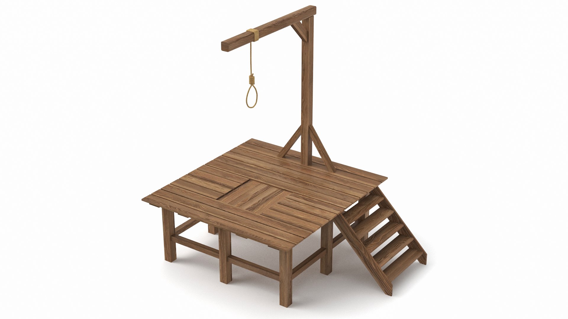 3D Gallows 02 - TurboSquid 2148934