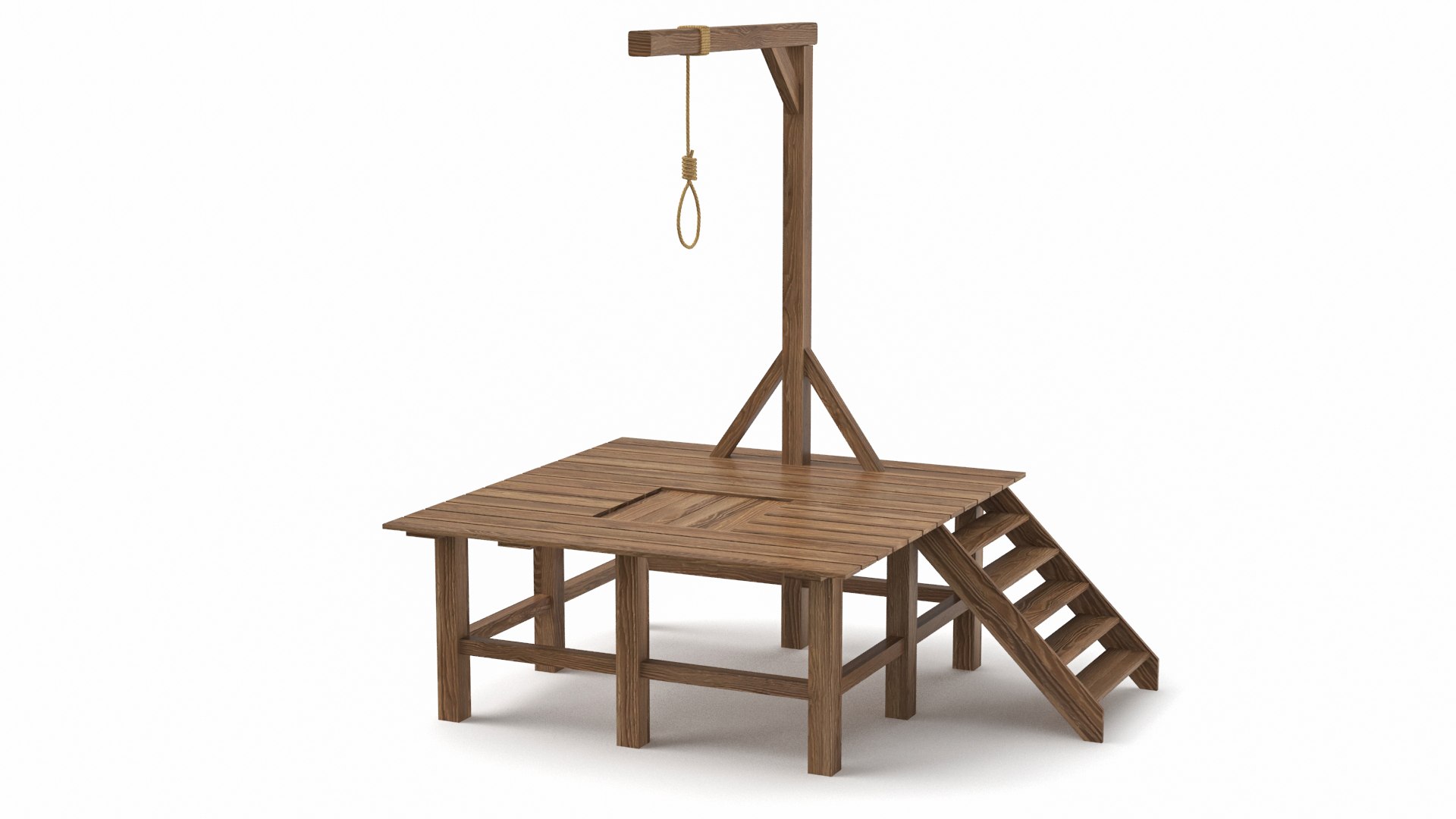 3D Gallows 02 - TurboSquid 2148934