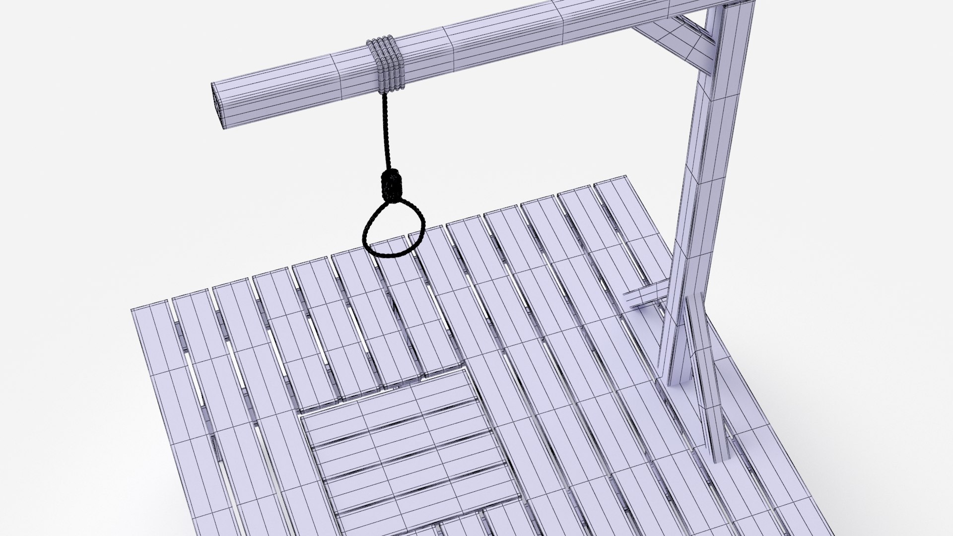 3D Gallows 02 - TurboSquid 2148934