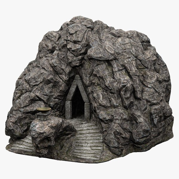 cave-entrance cave entrance 3d model