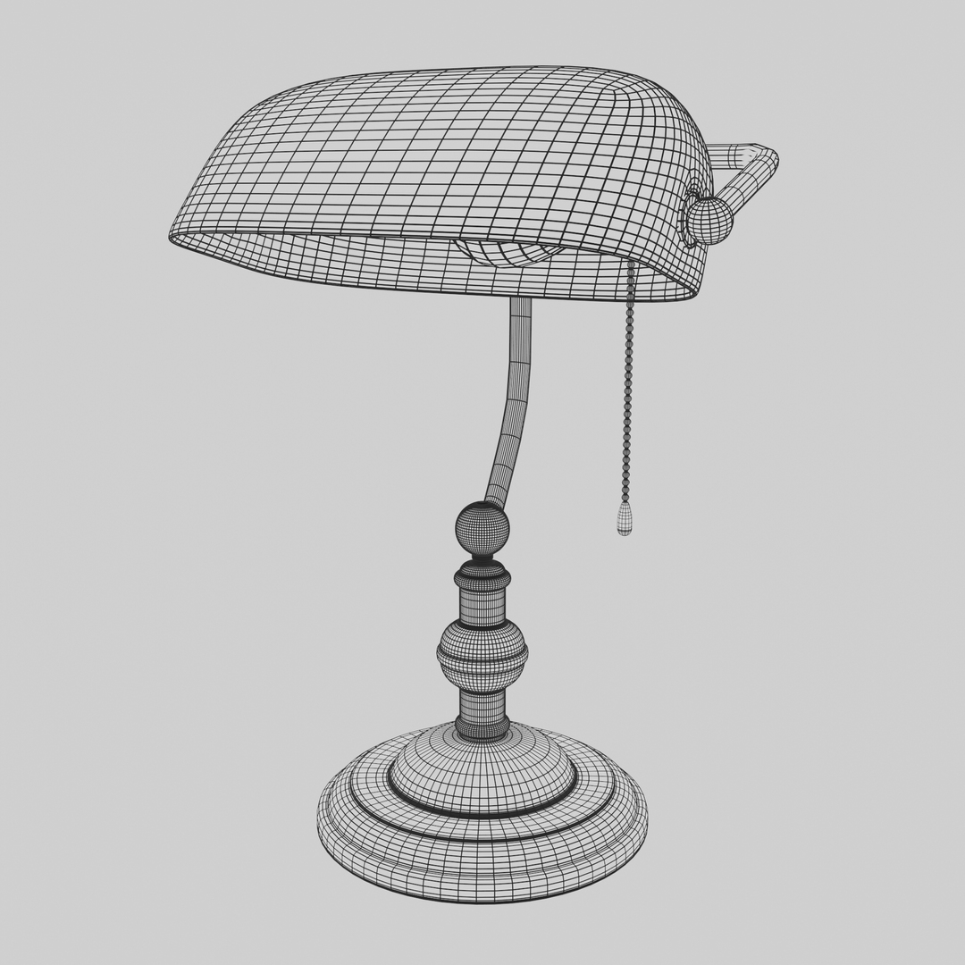 Bankers Lamp 3D Model - TurboSquid 1543670