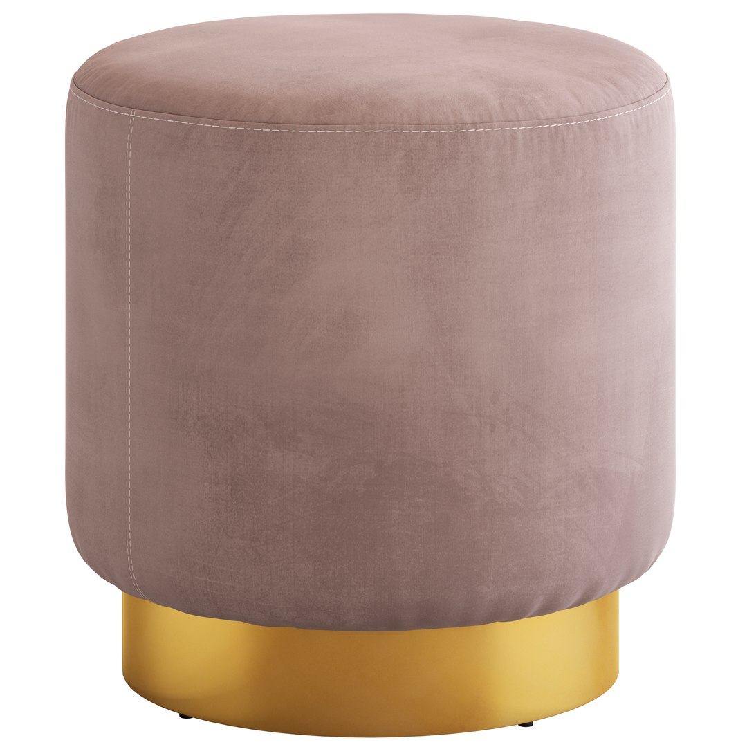 Coco Republic Baxter Ottomans 3D model - TurboSquid 2166491