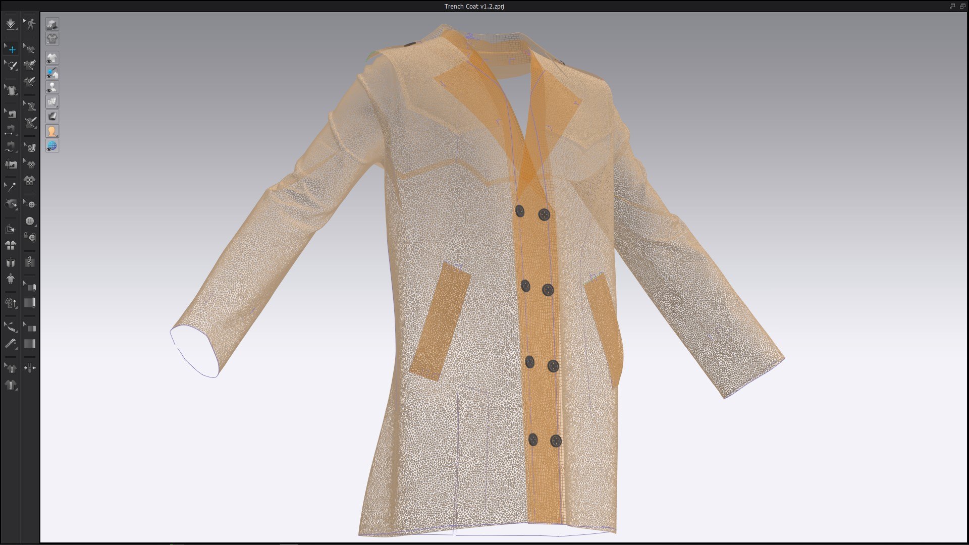Trench Coat 3D model - TurboSquid 1811066
