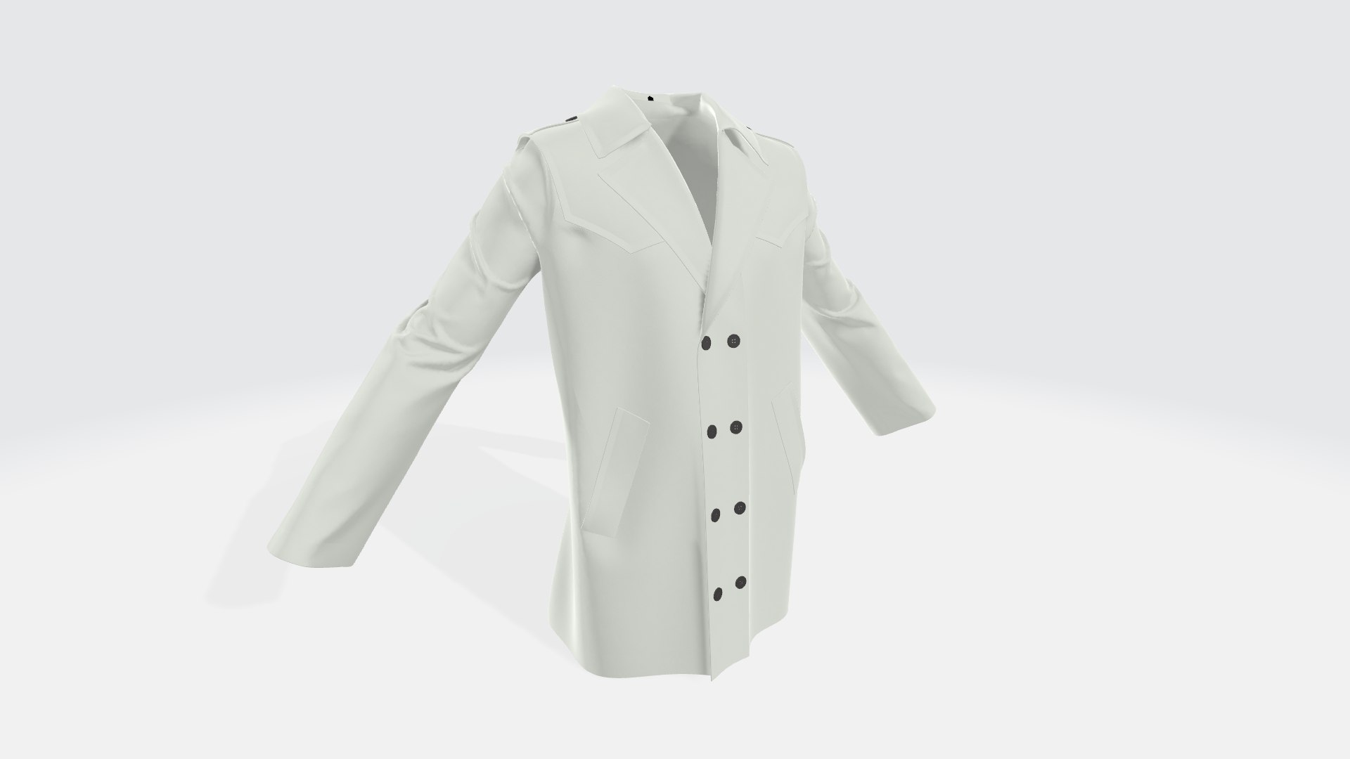 Trench Coat 3D model - TurboSquid 1811066