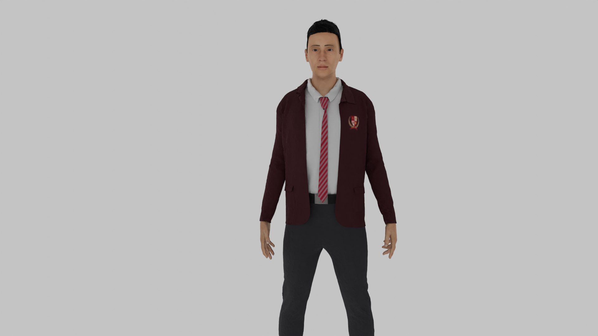 3D High School Student - TurboSquid 1971050