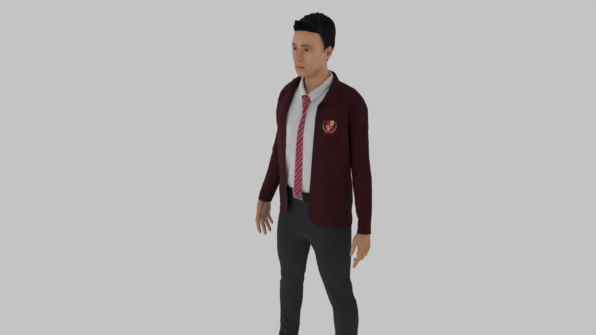 3D High School Student - TurboSquid 1971050